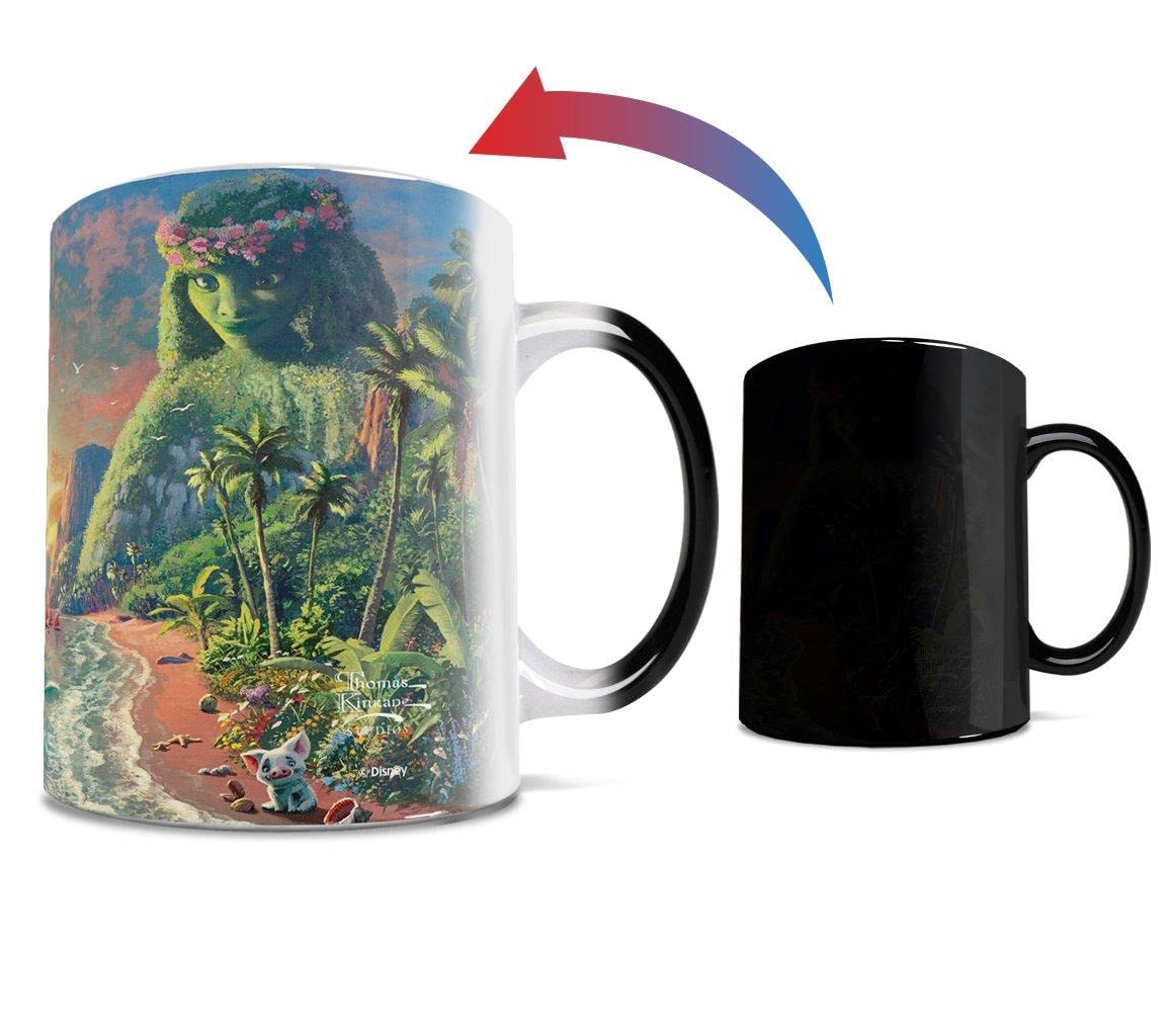 Morphing Mugs Disney – Moana – Thomas Kinkade Studios - One 11 oz Color Changing Ceramic Mug – Image Revealed When HOT Liquid Is Added!