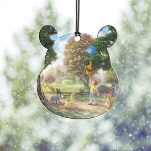 Disney - Winnie the Pooh - Tigger Christopher Robin Eeyore and Piglet – Pooh Shaped Hanging Acrylic Print Accessory – Thomas Kinkade Studios