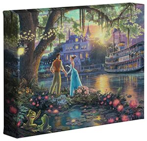 thomas kinkade studios princess and the frog 8 x 10 gallery wrapped canvas