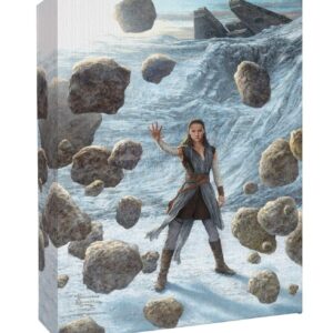 Thomas Kinkade Studios Star Wars Rey of Hope 14 x 10 Gallery Wrapped Canvas