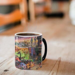 Morphing Mugs Disney – Sleeping Beauty – Maleficent’s Curse - Thomas Kinkade Studios - One 11 oz Color Changing Ceramic Mug – Image Revealed When HOT Liquid Is Added!