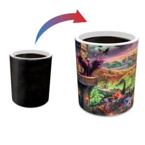 Morphing Mugs Disney – Sleeping Beauty – Maleficent’s Curse - Thomas Kinkade Studios - One 11 oz Color Changing Ceramic Mug – Image Revealed When HOT Liquid Is Added!