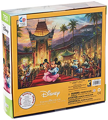 Ceaco - Thomas Kinkade - Disney Dreams Collection - Mickey and Minnie Hollywood - 750 Piece Jigsaw Puzzle