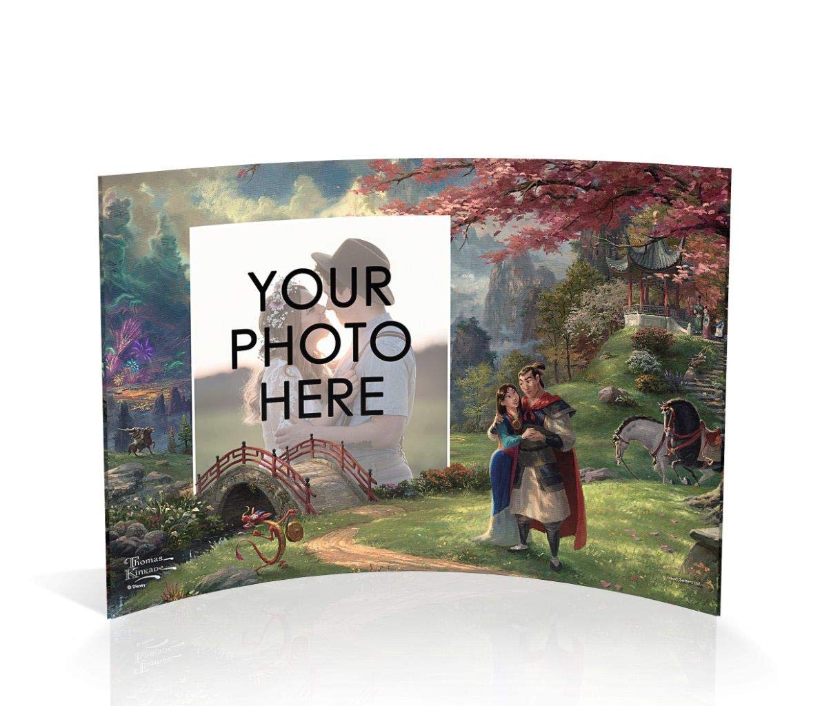 Disney – Mulan – Blossoms of Love – Photo Upload Personalized – Curved Acrylic Print – Thomas Kinkade Studios