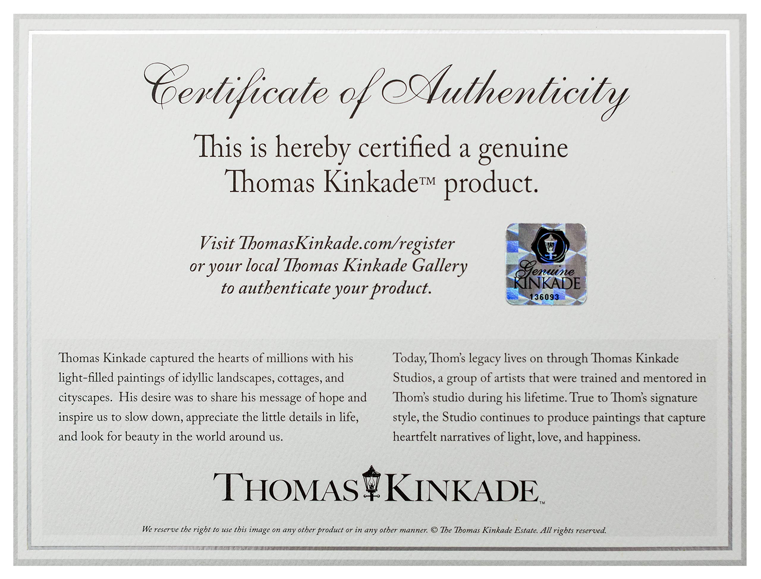 Thomas Kinkade Studios A Christmas Wish 8 x 10 Wrapped Canvas (Lionel Train Art)