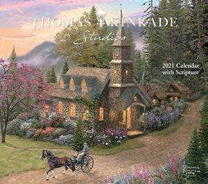 thomas kinkade studios 2021 deluxe wall calendar with scripture