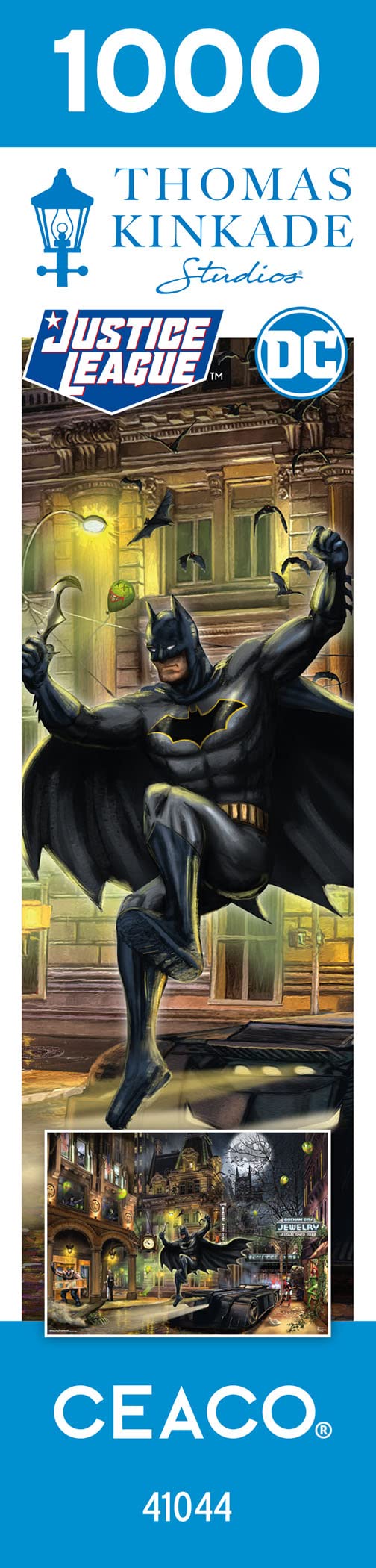 Ceaco - Thomas Kinkade - DC Comics - Batman Gotham City - 1000 Piece Jigsaw Puzzle