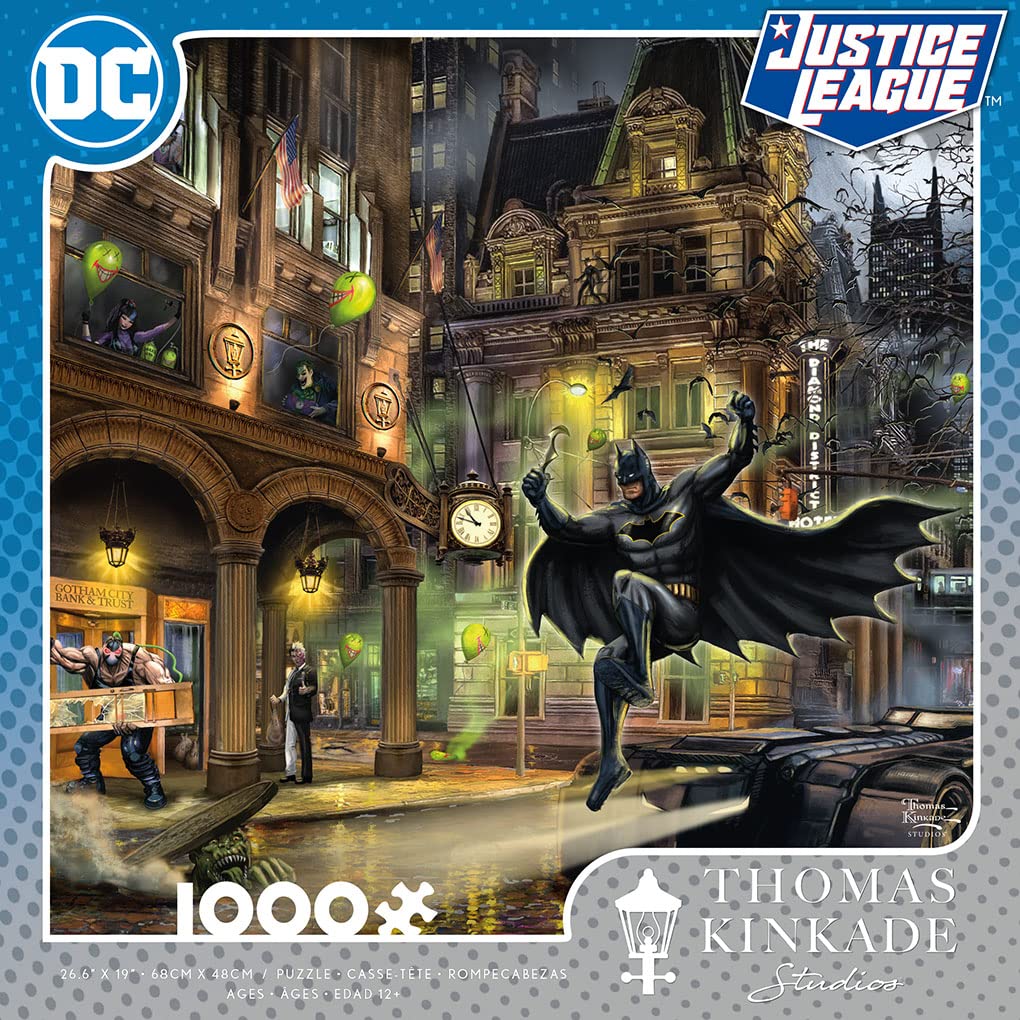 Ceaco - Thomas Kinkade - DC Comics - Batman Gotham City - 1000 Piece Jigsaw Puzzle