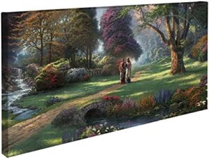 thomas kinkade walk of faith 16 x 31 gallery wrapped canvas