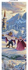 Ceaco - Thomas Kinkade - Disney Dreams Collection - Beauty and The Beast's Winter Enchantment - 750 Piece Jigsaw Puzzle