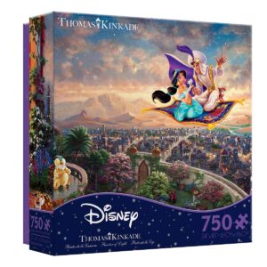 Ceaco Thomas Kinkade The Disney Collection Aladdin Jigsaw Puzzle, 750 Pieces