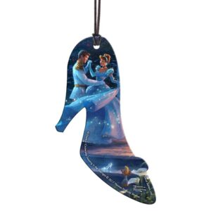 Disney - Cinderella - Glass Slipper Shaped Hanging Acrylic Print Accessory – for Gifting and Collecting