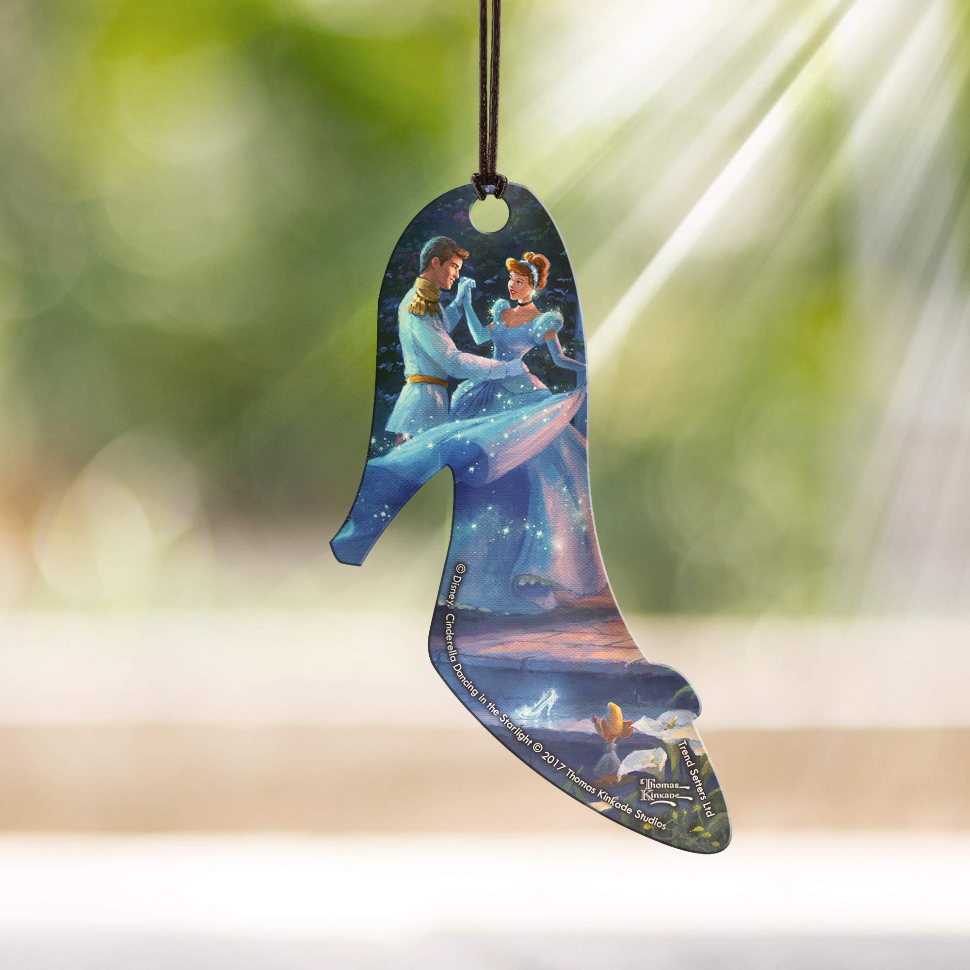 Disney - Cinderella - Glass Slipper Shaped Hanging Acrylic Print Accessory – for Gifting and Collecting