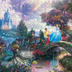 Ceaco - 4 in 1 Multipack - Thomas Kinkade - Disney Dreams Collection - Sleeping Beauty, Mickey & Minnie Mouse, Snow White & Seven Dwarfs, and Cinderella - (4) 500 Pieces Jigsaw Puzzles