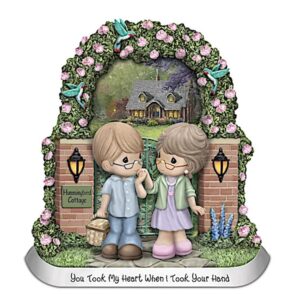 precious moments cottage figurine by thomas kinkade studios