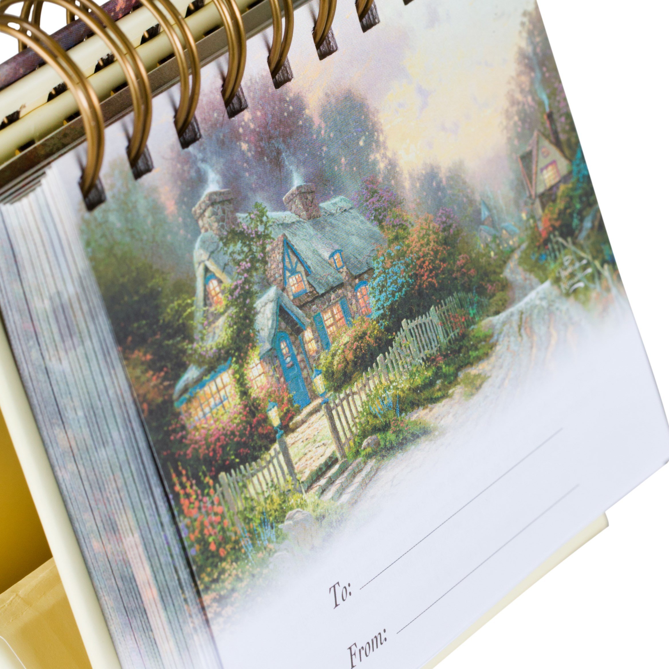 DaySpring - Thomas Kinkade Painter of Light: An Inspirational DaySpring DayBrightener - Perpetual Calendar with Encouraging Scripture from the King James Bible (23460)