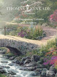 thomas kinkade studios 2021 engagement calendar with scripture