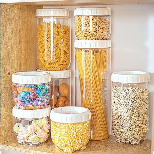 6-Piece Cute Glass Jars with Screw Airtight Lids, Wide Mouth Bottle Glass Storage Jars with Lids for Food Candy Grain Kitchen, Small Cat Claws Overnight Oats Containers Jars Stackable Canning Jar