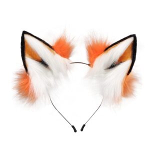 anbiliwobo wolf fox furry ears headwear halloween cosplay cat ears headband