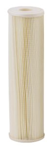 pentair pentek ecp5-10 sediment water filter, 10-inch, under sink pleated cellulose polyester replacement cartridge, 10" x 2.5", white end-cap, 5 micron