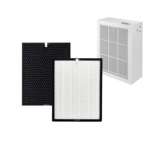 coway airmega 150 air purifier replacement filter 1 year set, white hepa and carbon filter, ap-1019c-fp/ap-1019e