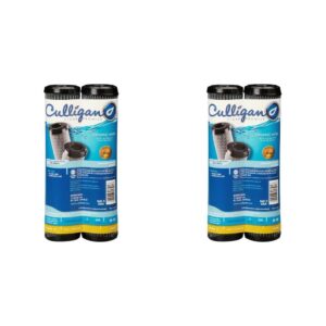 culligan d-10a 2pk carb filtration replacement cartridge, 2 count (pack of 2), gray