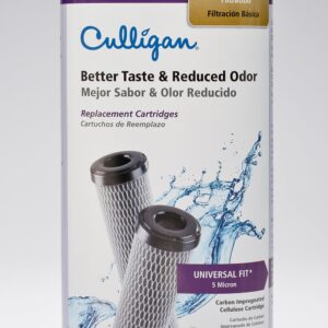 Culligan D-10A 2PK Carb Filtration Replacement Cartridge, 2 Count (Pack of 2), Gray