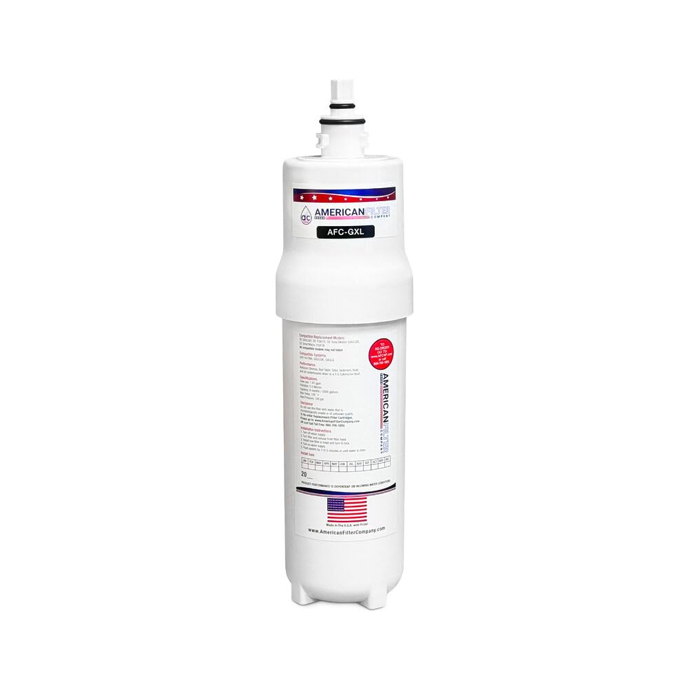 American Filter Company™ Model number AFC-GXL-P, Compatible with GE® SmartWater GXULQR Water Filter for GXULQ system -Made in U.S.A. - 1 Filter