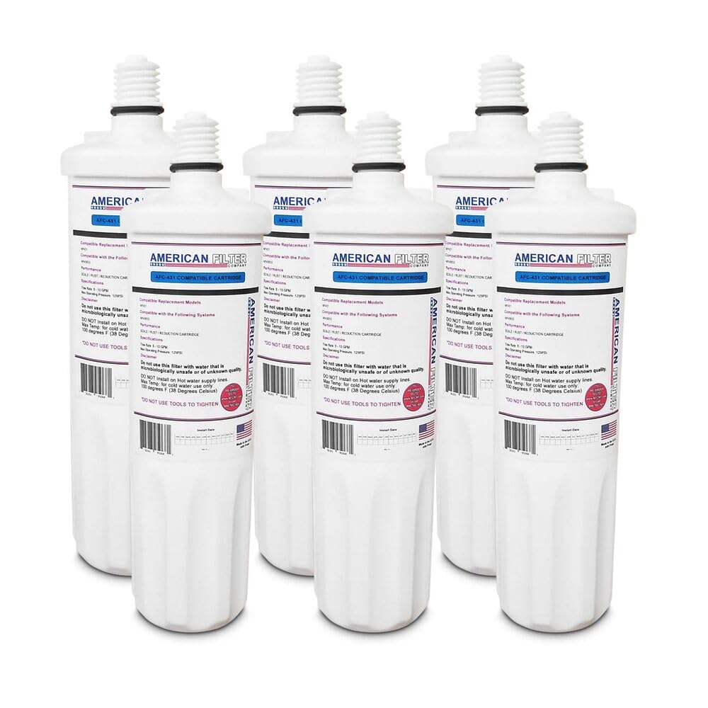 American Filter Company™ Model number AFC-431, Compatible with Bunn® 39000.1010 Water Filter -Made in U.S.A. - 6 Filters