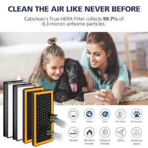 4 Pack Replacement Filters Compatible with HoMedics PetPlus at-PETODR Filter and TotalClean at-OFL Filter for AT-PET01, AT-PET02,and AR-45