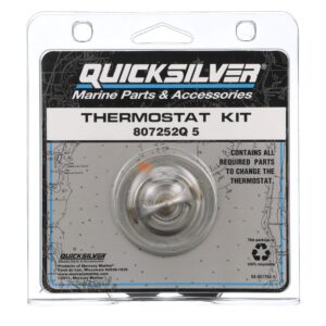 Quicksilver 807252Q5 Replacement Thermostat 160 Degree for V-6 and V-8 MerCruiser Engines from 1987-2016