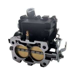 LicBund Marine Carburetor Replacement for Rochester 2 Barrel Mercarb Carburetor V8 5.0L 305 / 5.7L 350 Mercruiser Engine with Electric Choke 3310-804622R1 3310-86448A1 Black