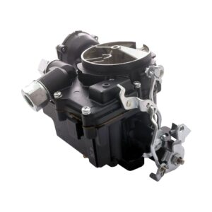 LicBund Marine Carburetor Replacement for Rochester 2 Barrel Mercarb Carburetor V8 5.0L 305 / 5.7L 350 Mercruiser Engine with Electric Choke 3310-804622R1 3310-86448A1 Black