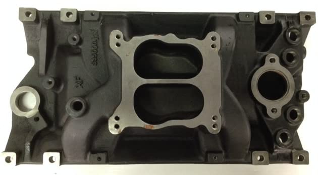 Cast Iron Marine Intake Manifold for Mercruiser, Volvo Penta, Indmar engines years 1997-2015. 5.0L, 5.7L. 4BBL Vortec 8 Bolt. Replaces 8M0061387.