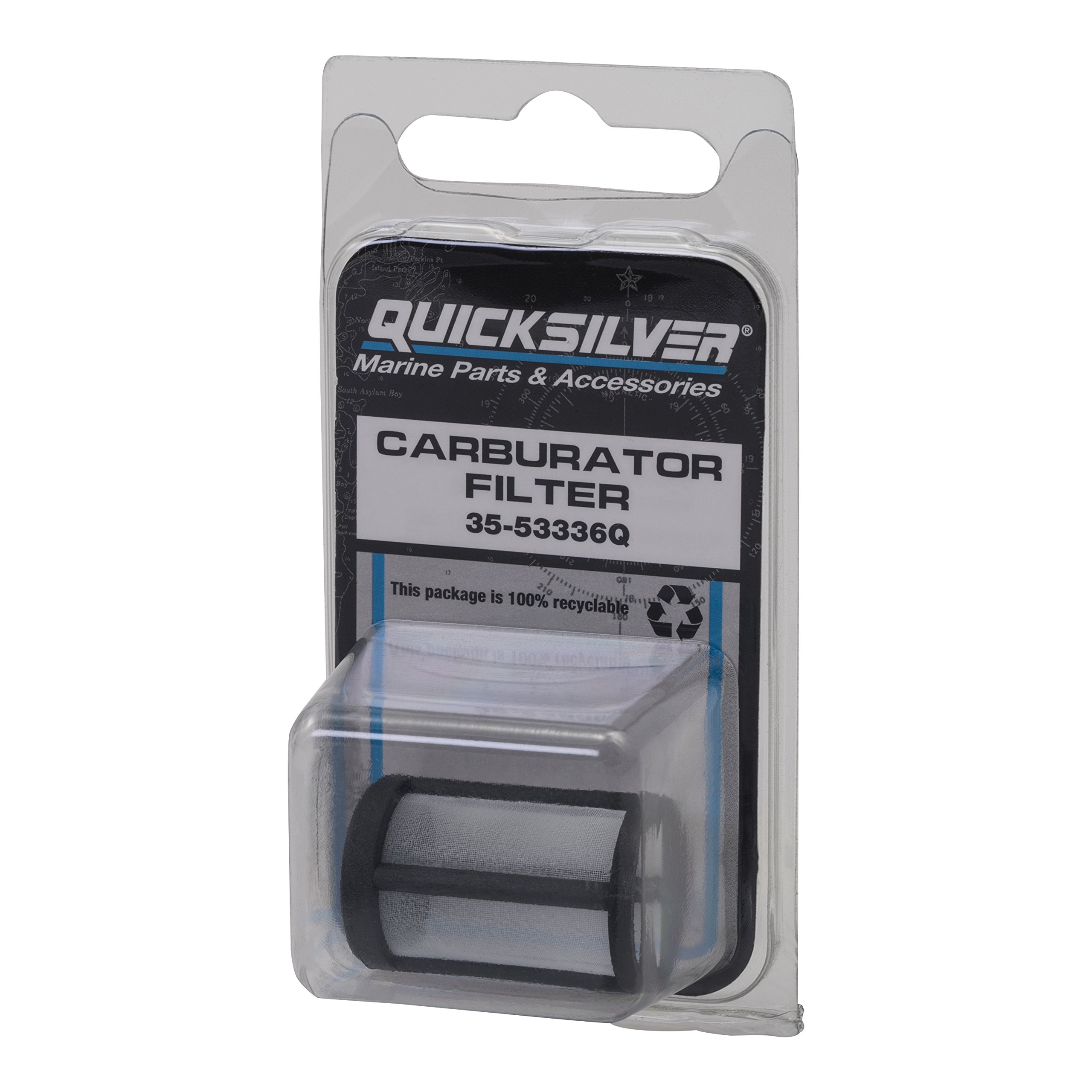 Quicksilver 53336Q Carburetor Fuel Filter Element for MerCruiser Stern Drive and Inboard Engines