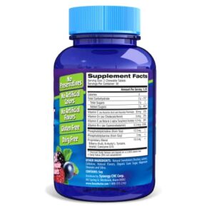 Focus Factor Kids Complete Daily Chewable Vitamins: Multivitamin & Neuro Nutrient (Brain Function) w/Vitamin B12, C, D3-60 Count