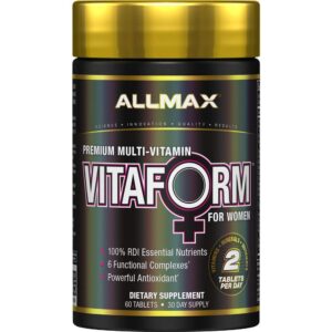 allmax nutrition – vitaform for women – multi-vitamin for women – 30-day supply