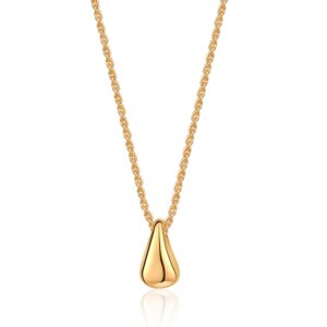 inzheg long gold pendant necklace chain 14k gold plated statement simple sweater necklace fashion dainty gold necklace chain charms rope chain thin bohemian italian necklace for women