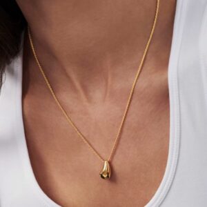 InzheG Long Gold Pendant Necklace Chain 14K Gold Plated Statement Simple Sweater Necklace Fashion Dainty Gold Necklace Chain Charms Rope Chain Thin Bohemian Italian Necklace for Women