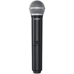 Shure BLX24/PG58 UHF Wireless Microphone System - Perfect for Church, Karaoke, Vocals - 14-Hour Battery Life, 300 ft Range | Includes PG58 Handheld Vocal Mic, Single Channel Receiver | J11 Band