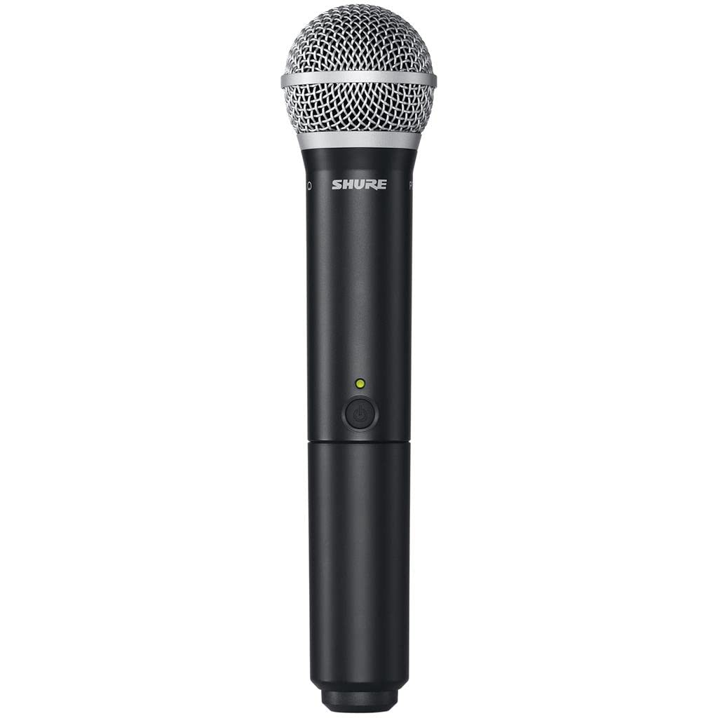 Shure BLX24/PG58 UHF Wireless Microphone System - Perfect for Church, Karaoke, Vocals - 14-Hour Battery Life, 300 ft Range | Includes PG58 Handheld Vocal Mic, Single Channel Receiver | J11 Band