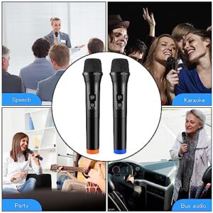 FerBuee Wireless Microphone Dual Professional Cordless Dynamic Mic Handheld Microphone System for Amplifier, PA System, Karaoke, Meeting, Party, Church, DJ, Wedding, 100ft