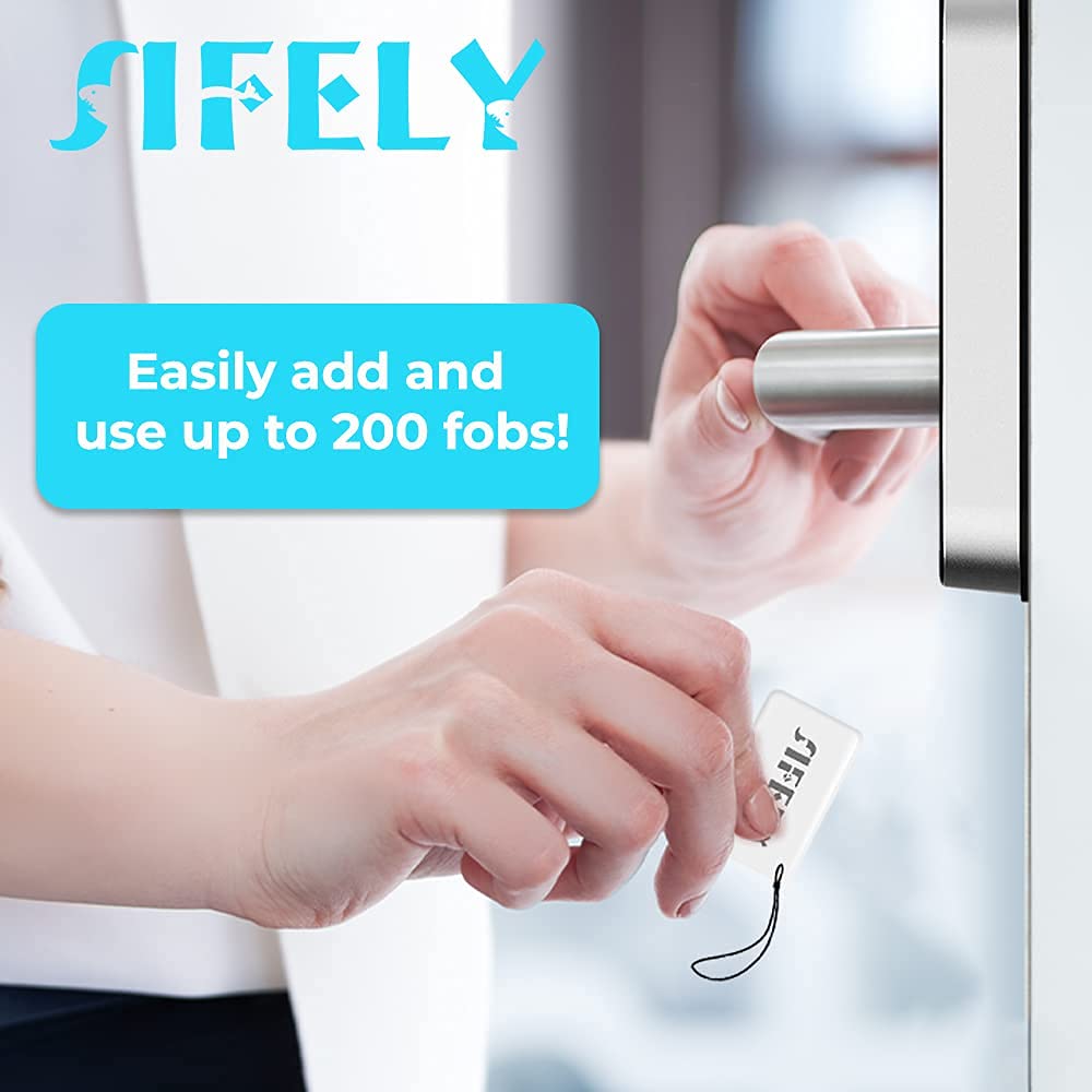 Sifely Smart Lock, Keyless Entry Keypad, Fingerprint, Biometric, Passcode Code, Digital Door Lock (Fob)