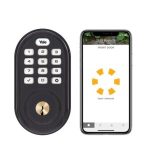 yale assure lock - wi-fi keypad smart lock - oil rubbed bronze