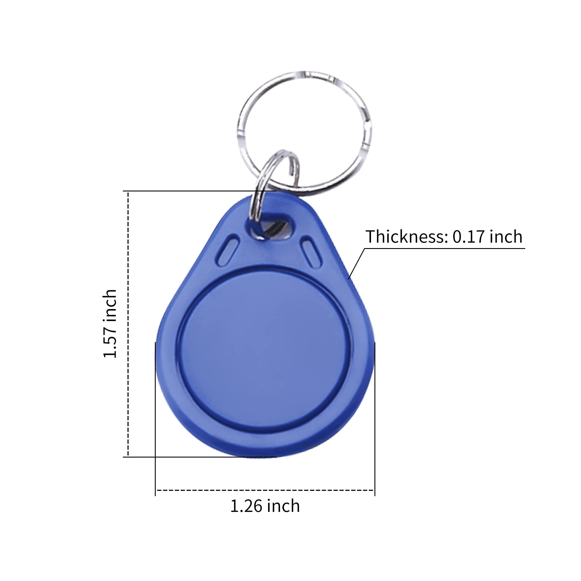 8 Packs Smart IC Card,RFID M1 13.56Mhz Fob Contactless Key Fob for CATCHFACE Smart Door Locks