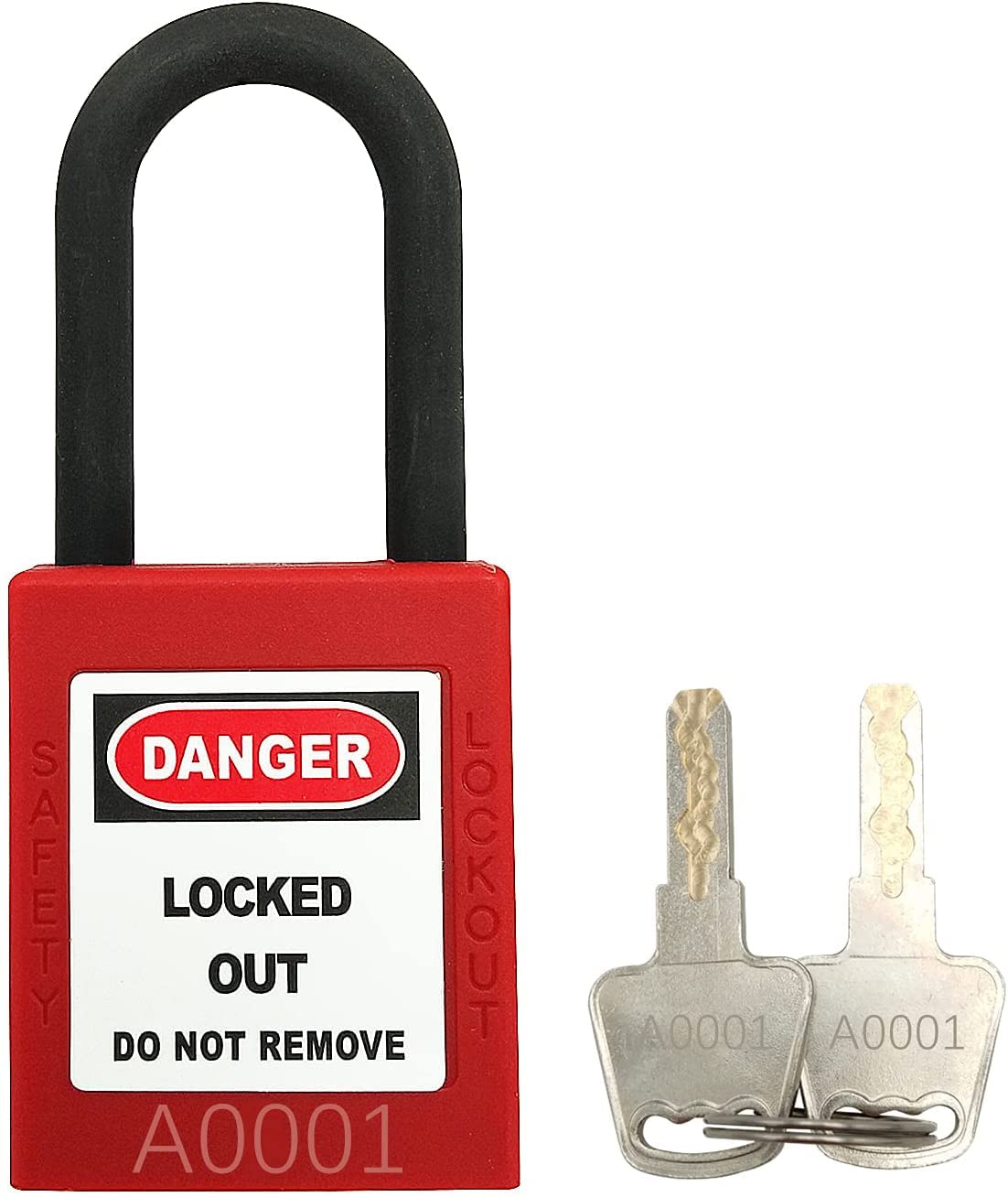 SAFBY Lockout Tagout Locks Loto Safety Padlock, Keyed Differently, OSHA Loto Safe Padlocks for Lock Out Tag Out Stations and Devices