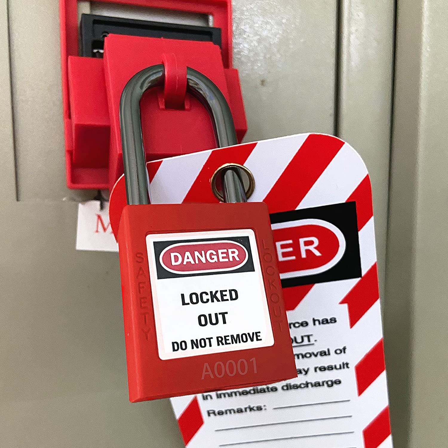 SAFBY Lockout Tagout Locks Loto Safety Padlock, Keyed Differently, OSHA Loto Safe Padlocks for Lock Out Tag Out Stations and Devices