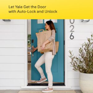 Yale Assure Lock 2 with Wi-Fi, Black Connected Keypad Smart Lock for Front Door or Back, Door lock with Code and Back-Up Key, YRD410-WF1-BSP