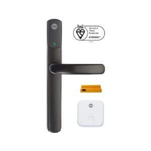 yale conexis l2 smart door lock - black - remote access from anywhere, anytime, no key needed, compatible with alexa, google assistant and philips hue sd-l2000-bl