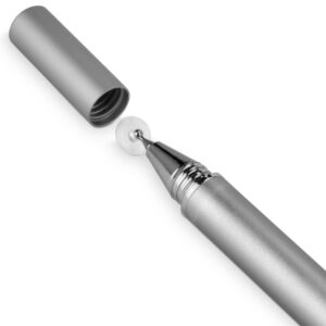 BoxWave Stylus Pen Compatible with Lockly Secure Plus (Stylus Pen FineTouch Capacitive Stylus, Super Precise Stylus Pen for Lockly Secure Plus - Metallic Silver